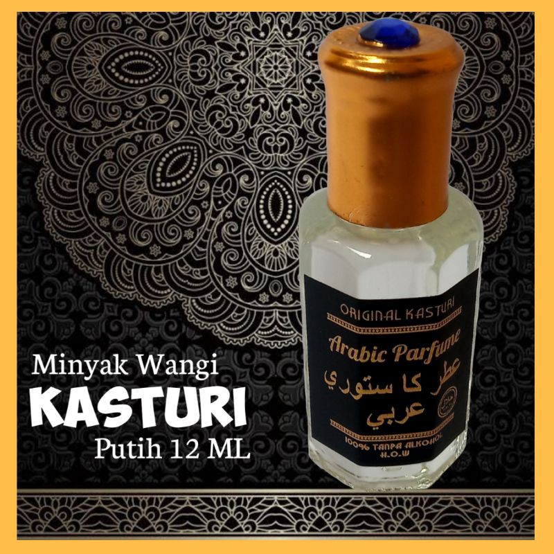 Jual MINYAK WANGI KASTURI ORIGINAL 100% NON ALKOHOL 12ML KASTURI PUTIH | Shopee Indonesia
