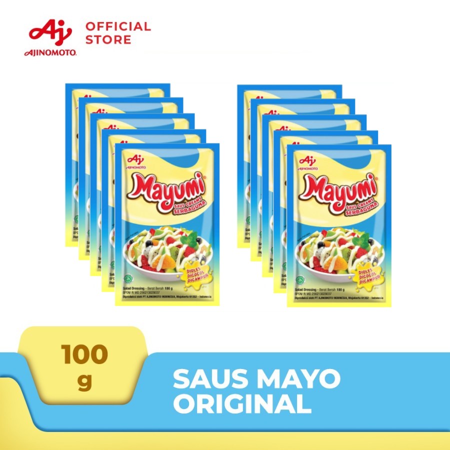 Jual MAYUMI® Saus Mayo Original Mayonnaise sachet 100g (10pcs) | Shopee ...