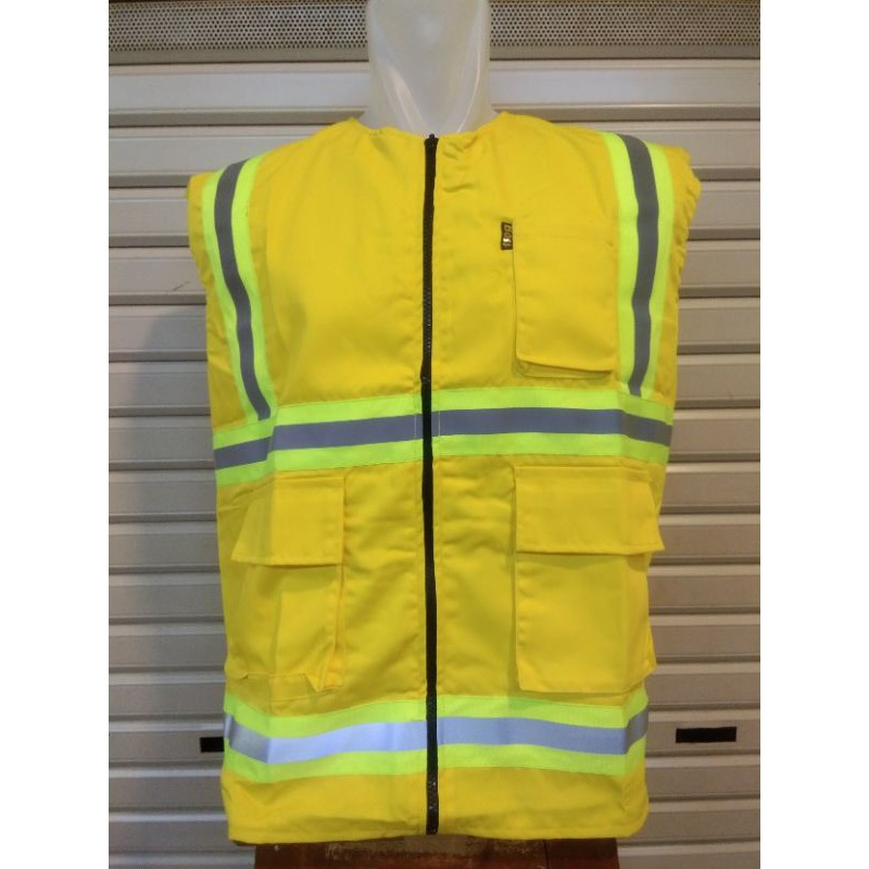 Jual Rompi Proyek Rompi Safety Bahan DRILL Warna Hitam | Shopee Indonesia