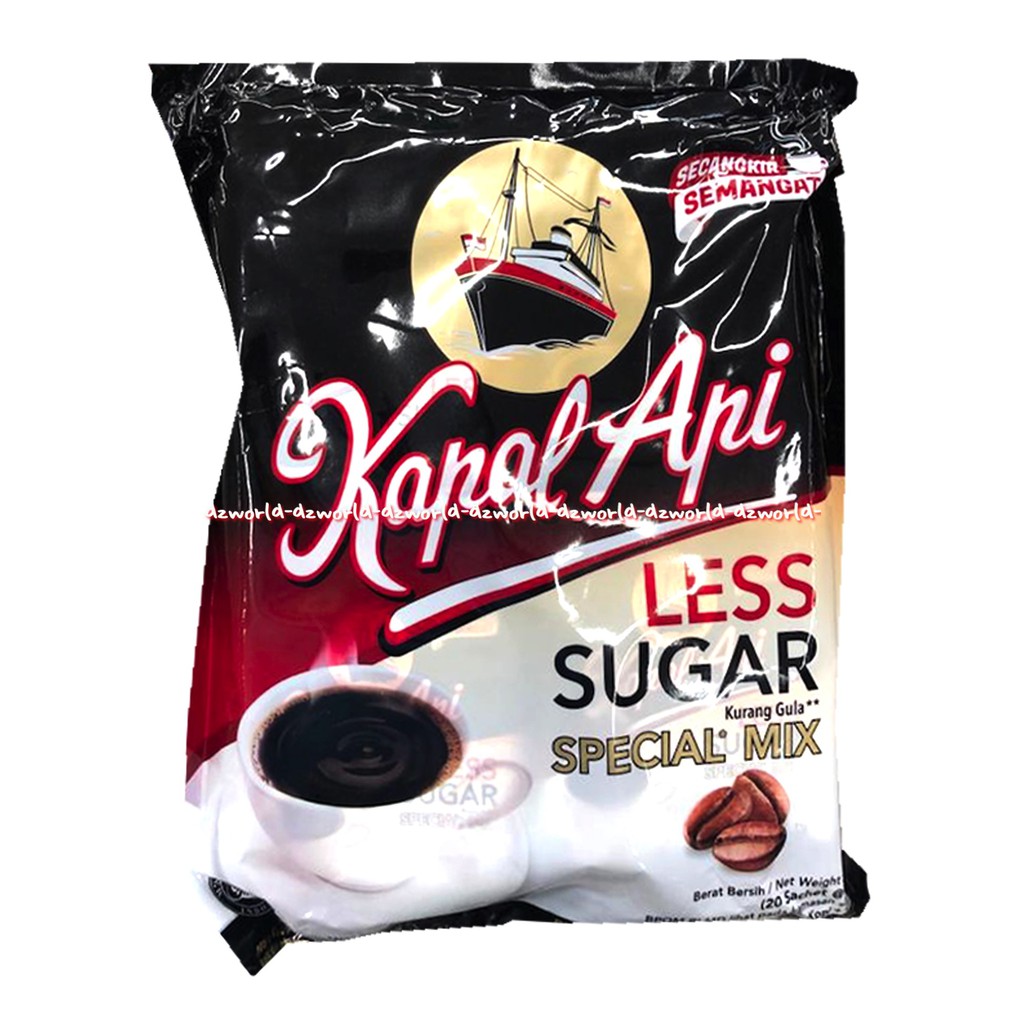 Jual Kapal Api Less Sugar Isi 20sachet Kopi Bubuk Special Mix KapalApi ...