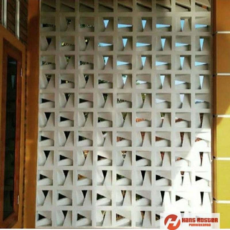 Jual roster beton minimalis/loster beton motif y/roster 2 muka | Shopee ...