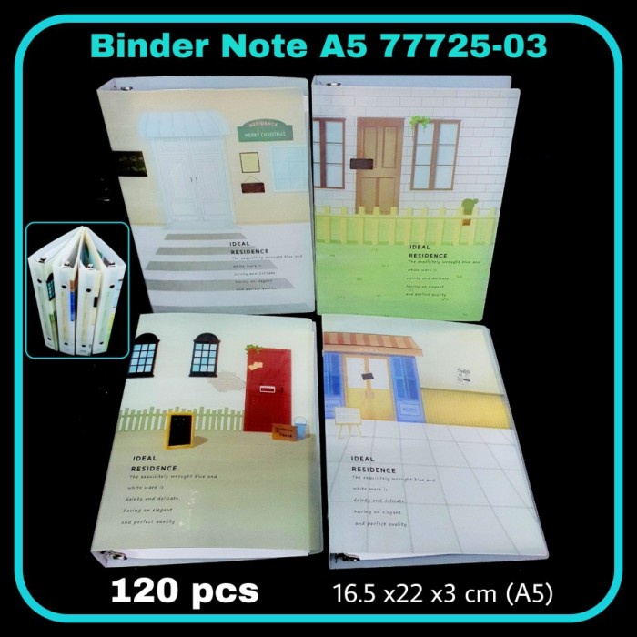 Jual BOS Binder Note A5 Ring Besi/Book Spiral/Buku/Notebook/Notepad ...