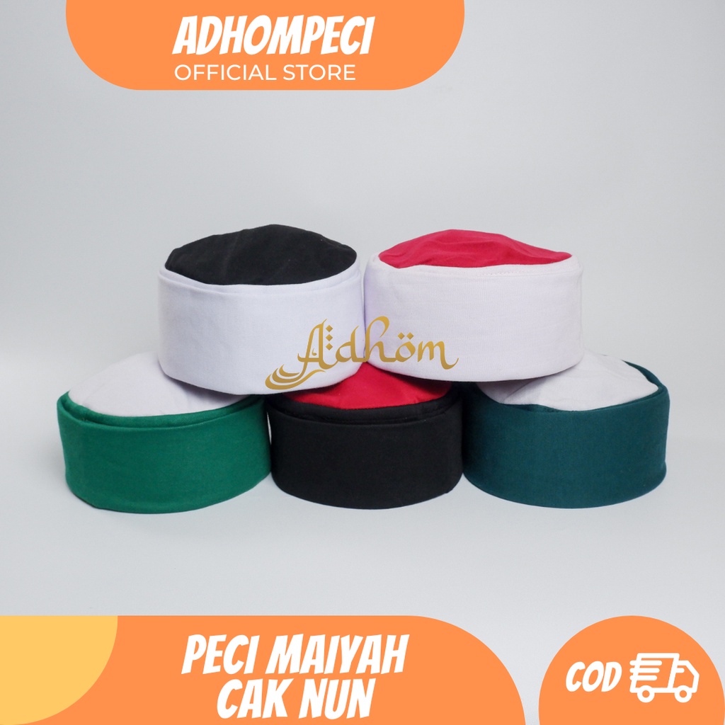 Jual Jual Peci Maiyah, Kopiah Songkok Cak Nun Merah Putih Hitam Hijau ...