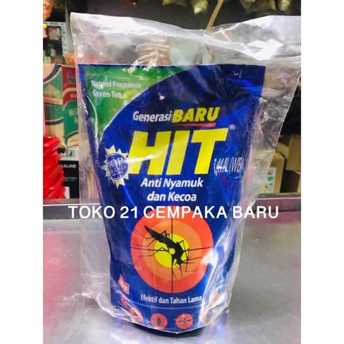 Jual Hit Cair Green Tea Refill 700 ml | Obat Nyamuk Kecoa Hit Cair ...