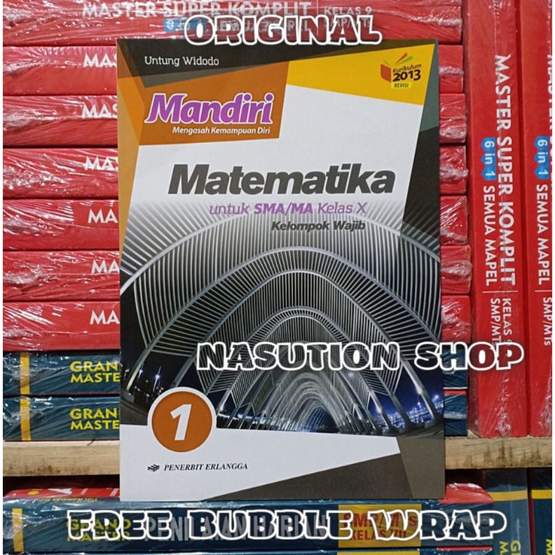 Jual Original Buku Mandiri Matematika Kelas 1 / 10 X SMA K13 Revisi Erlangga Wajib LAMA | Shopee ...