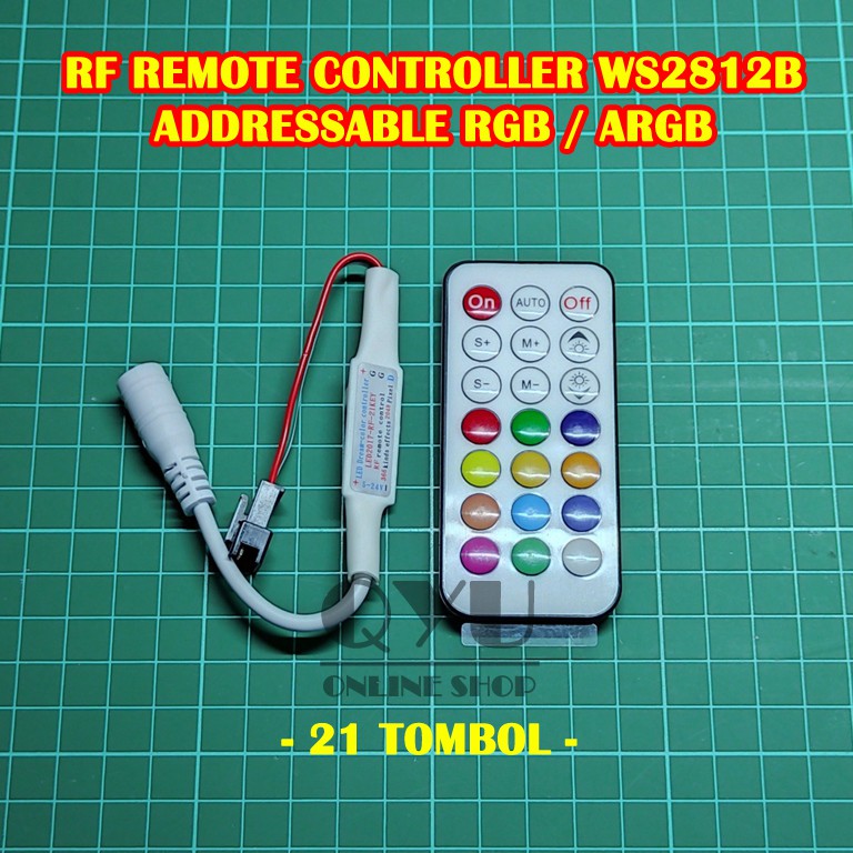 Jual Remote Controller RF 21 Keys Addressable RGB ARGB WS2812 WS2811 molex usb | Shopee Indonesia