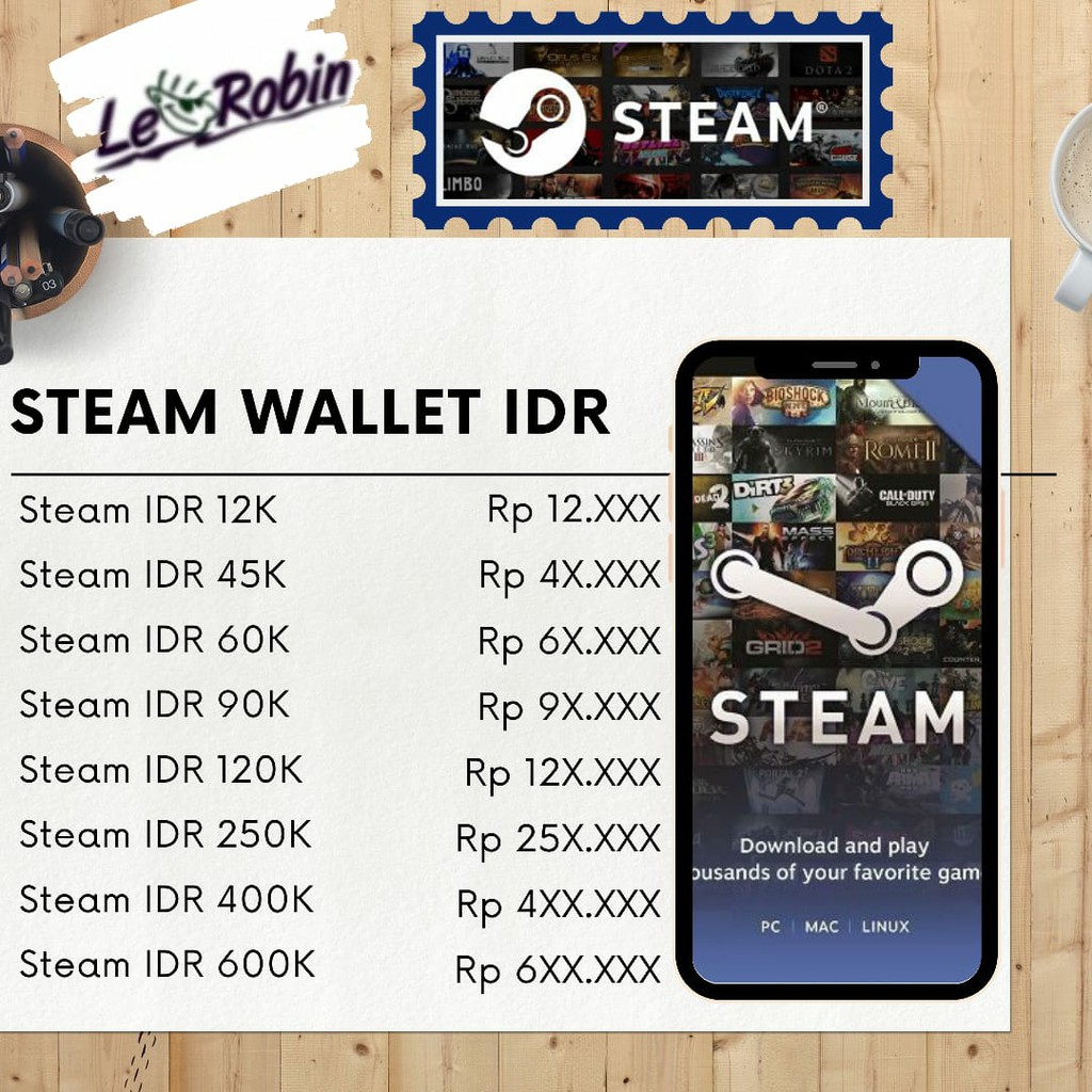 Jual Steam Wallet Card IDR 12 - 600 Ribu | Shopee Indonesia