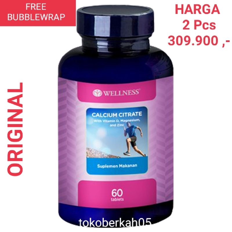 Jual Wellness Calcium Citrate 60 Tablet x2 | Shopee Indonesia