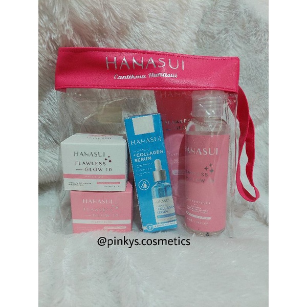 Jual PAKET HANASUI GRATIS serum+pouch[100% ORIGINAL] | Shopee Indonesia
