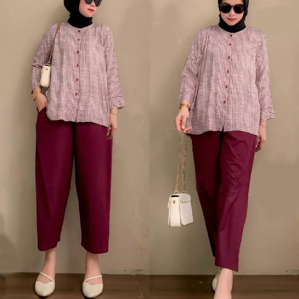 Jual AS FASHION-COD-US-SETELAN BAJU DAN CELANA WANITA MUSLIM-SETELAN HIJAB-SET MUSLIMAH-SETELAN ...