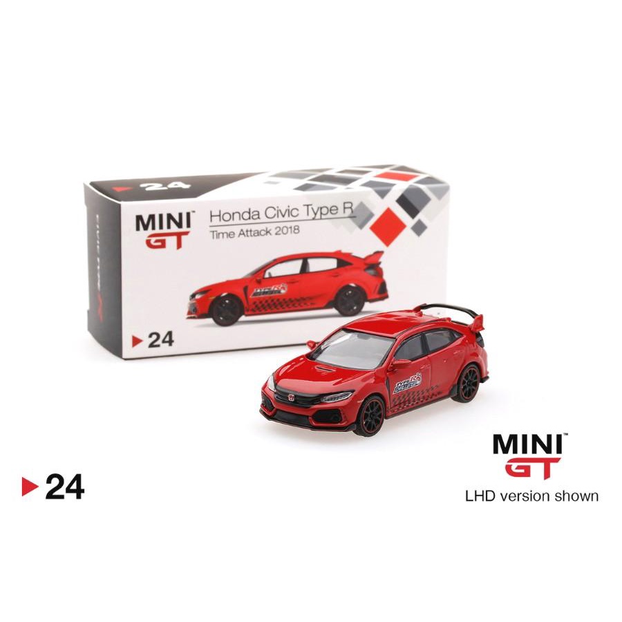 Jual Diecast Honda Civic Type R Time Attack Red LHD 1/64 | Shopee Indonesia