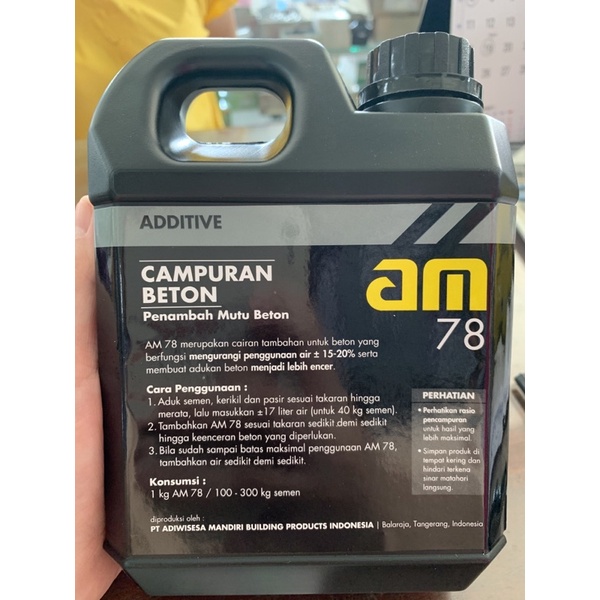 Jual AM 78 BETON 1 LITER ANTI PANAS WATERPROOF // PENGERAS BETON ...