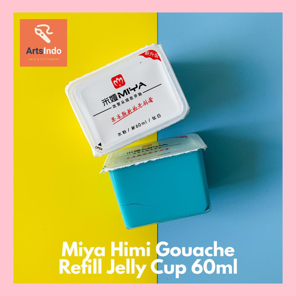 Jual Miya Himi Gouache Cat Refill Jelly Cup 14 Color x 60ml | Shopee ...