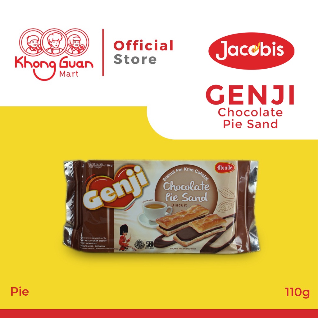 Jual MONDE Genji Pie Sand Chocolate Pack 110 Gram | Shopee Indonesia