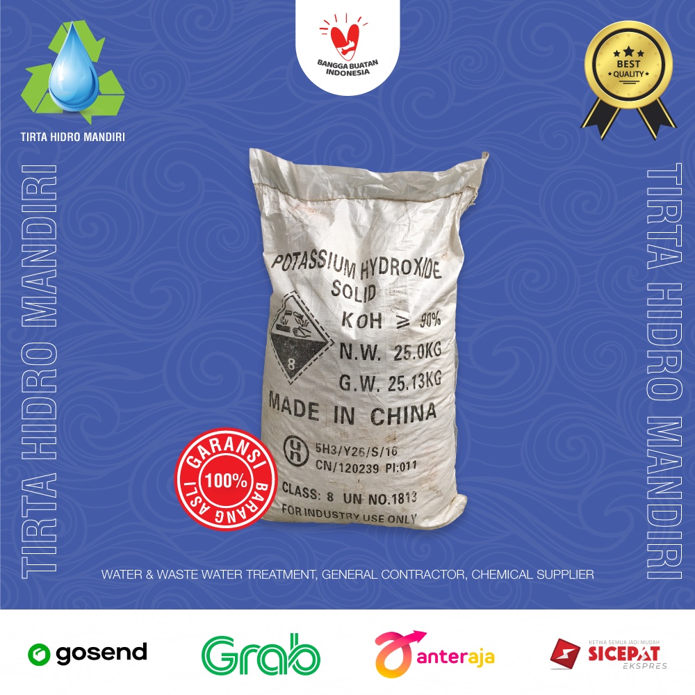 Jual KOH POTASSIUM HYDROXIDE KALIUM HIDROKSIDA 1 KG | Shopee Indonesia
