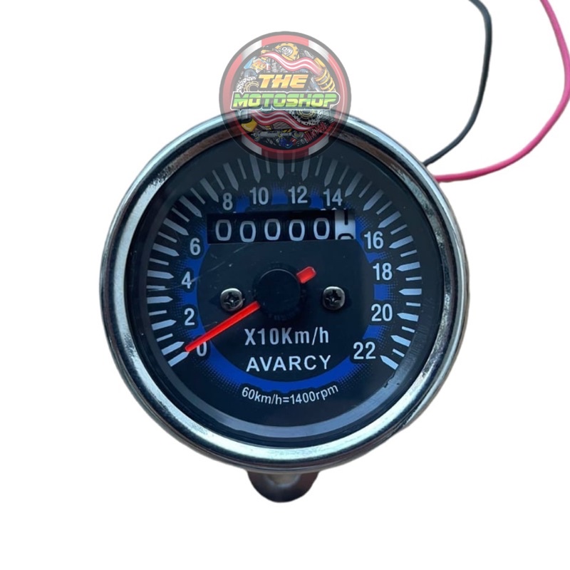 Jual speedometer speedo meter rpm led bulat indikator pengukur rpm ...