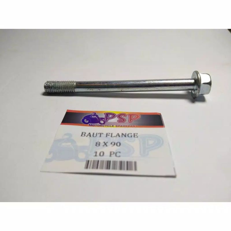 Jual Baut Flange "8 x 90" - Baud Ring Bibir Topi 8 mm Panjang 90 mm ...