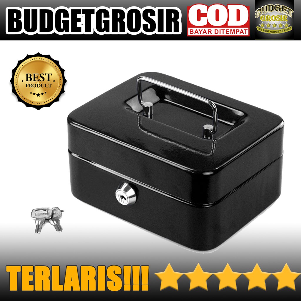 Jual Brankas Money Box Uang Cash - 200A - Black | Shopee Indonesia