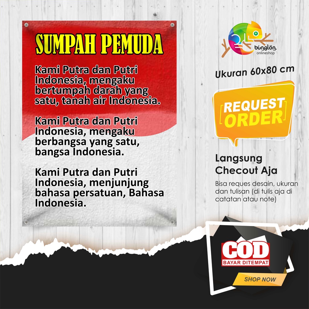 Jual Spanduk Sumpah Pemuda Terlengkap & Harga Terbaru Juni 2026 ...