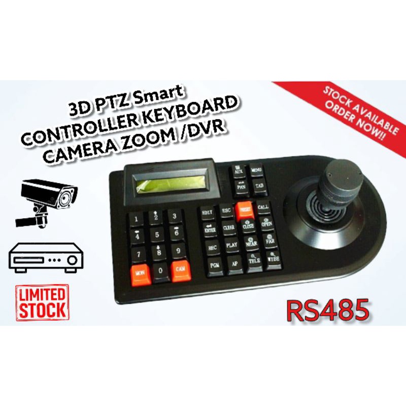 Jual KEYBOARD CONTROLLER 3D PTZ DVR CCTV SMART KEYBOARD | Shopee Indonesia