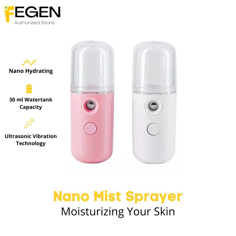 Jual FEGEN Nano Spray Face Mist USB Facial Moisturizing Wajah usb botol fryer bisa diisi ulang ...