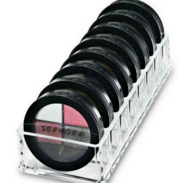 Jual Acrylic makeup custom,tempat bedak akrilik,display powder ...
