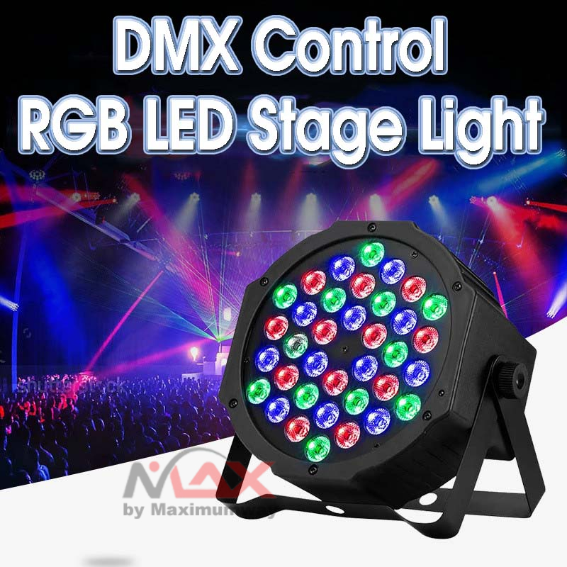 Jual DMX Flat Par Light RGB 36LED 40W 220V Lampu sorot panggung Alien ...