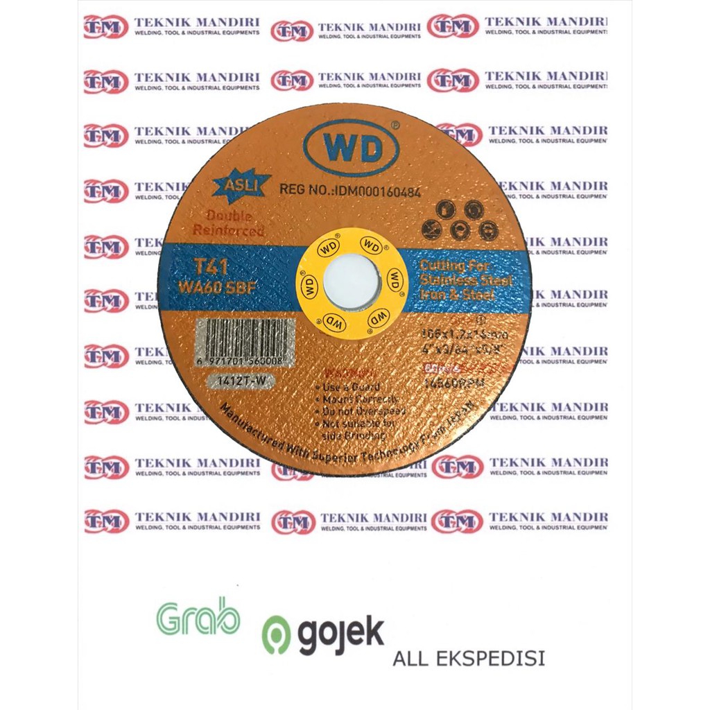 Jual BATU GERINDA POTONG WD / CUTTING WHEEL WD 105X1.2X16MM | Shopee ...