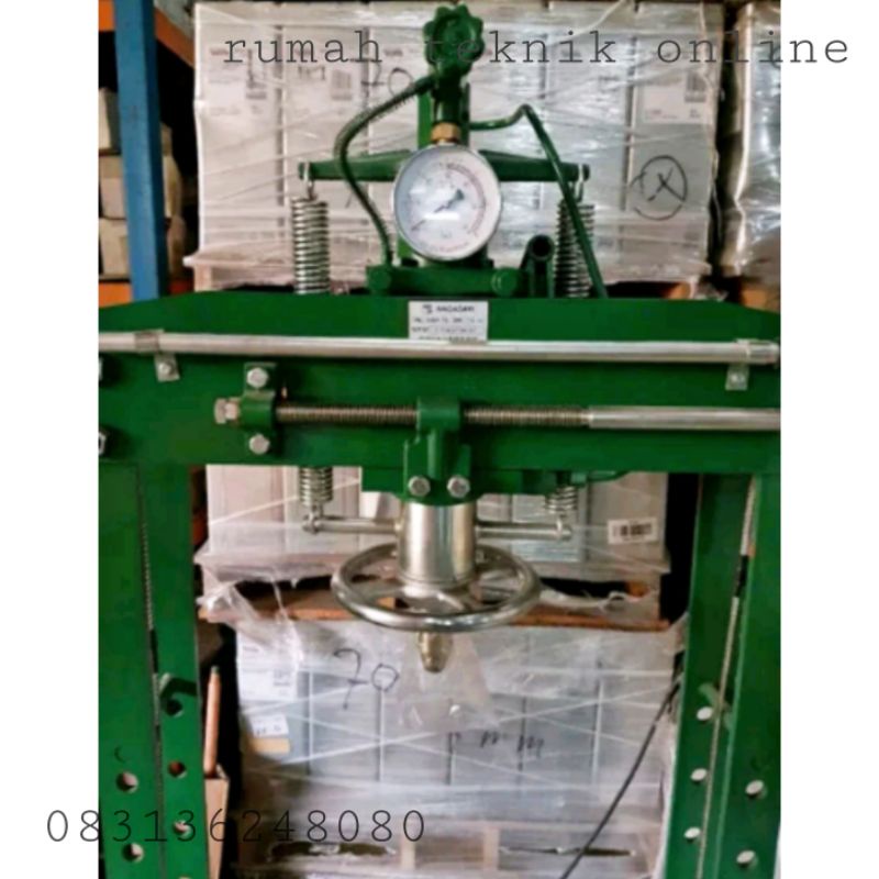 Jual mesin press hidrolik oil hydroulic press 15 ton merk NAGASAKI made ...