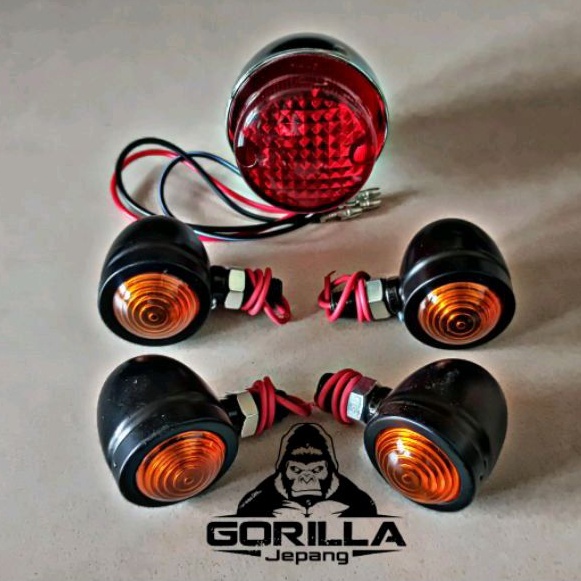 Jual paket lampu stop japstyle custom GL TIGER GLPRO SCORPIO Byson ...
