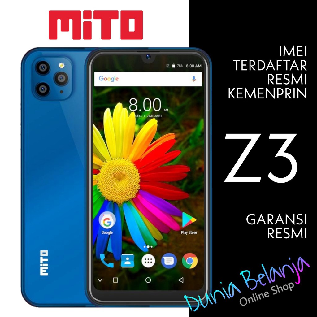Jual MITO Z3 4G - RAM 2GB - GARANSI RESMI - HP MITO Z3 - HP ANDROID ...