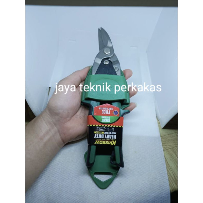 Jual Krisbow gunting baja ringan bengkok kanan - gunting baja ringan ...