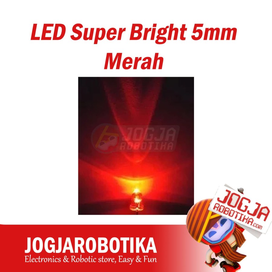 Jual LED Super Bright 5mm Merah/Biru/Hijau/Kuning/Putih/Ungu | Shopee ...