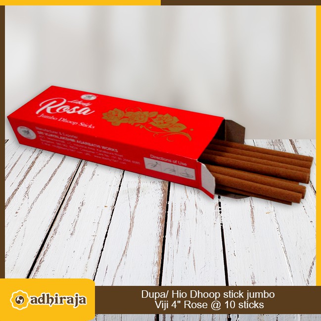 Jual Dupa Hio India Wangi Viji Dhoop stick jumbo 4" Rose @ 10 sticks ...