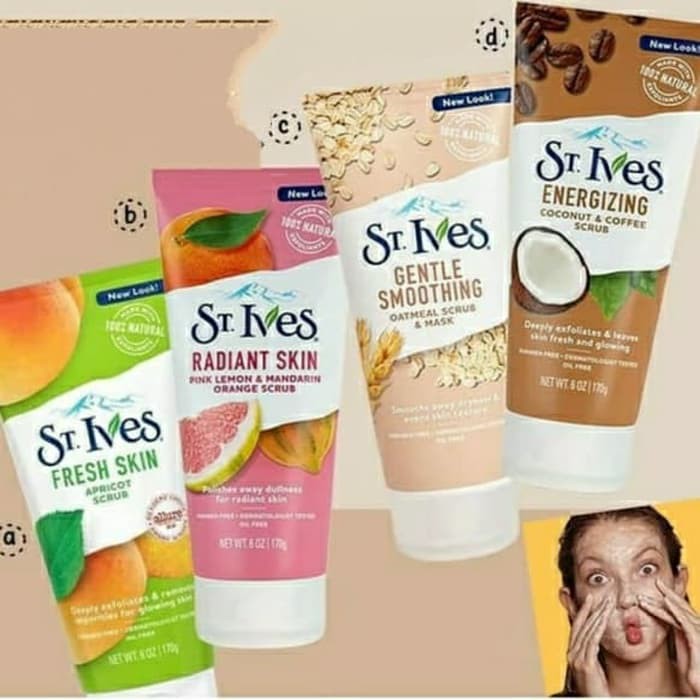 Jual AS ST Ives Face Scrub Mask Facial Wajah Unilever 170 Gr | Shopee ...