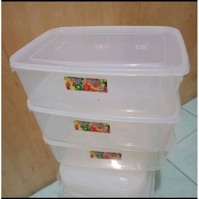 Jual Box / kotak plastik/ Toples Kotak / box donat 5500 ml HW Tebal ...