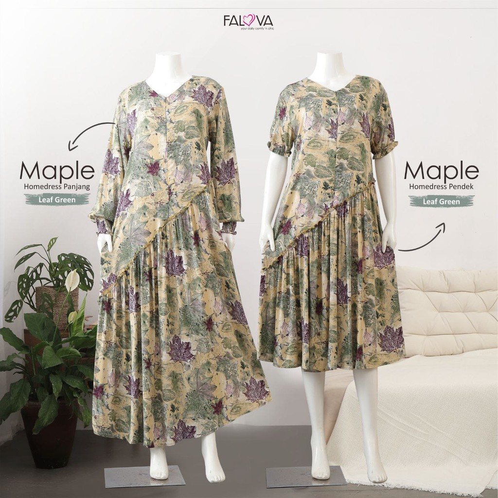 Jual HOMEDRESS MAPLE PANJANG DAN PENDEK BY FALOVA | Shopee Indonesia
