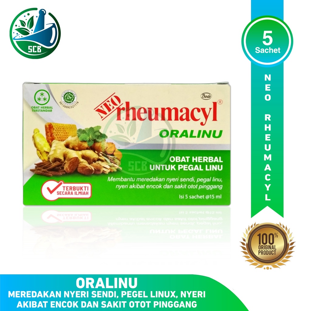 Jual Neo Rheumacyl Oralinu Box Isi 5 Sachet - Obat Herbal Untuk Pegal ...