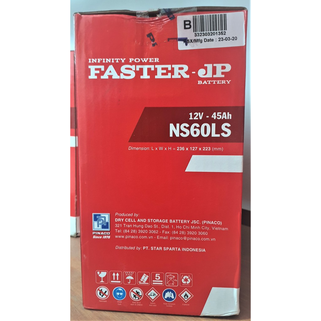 Jual FASTER-JP NS60LS (AKI BASAH) | Shopee Indonesia