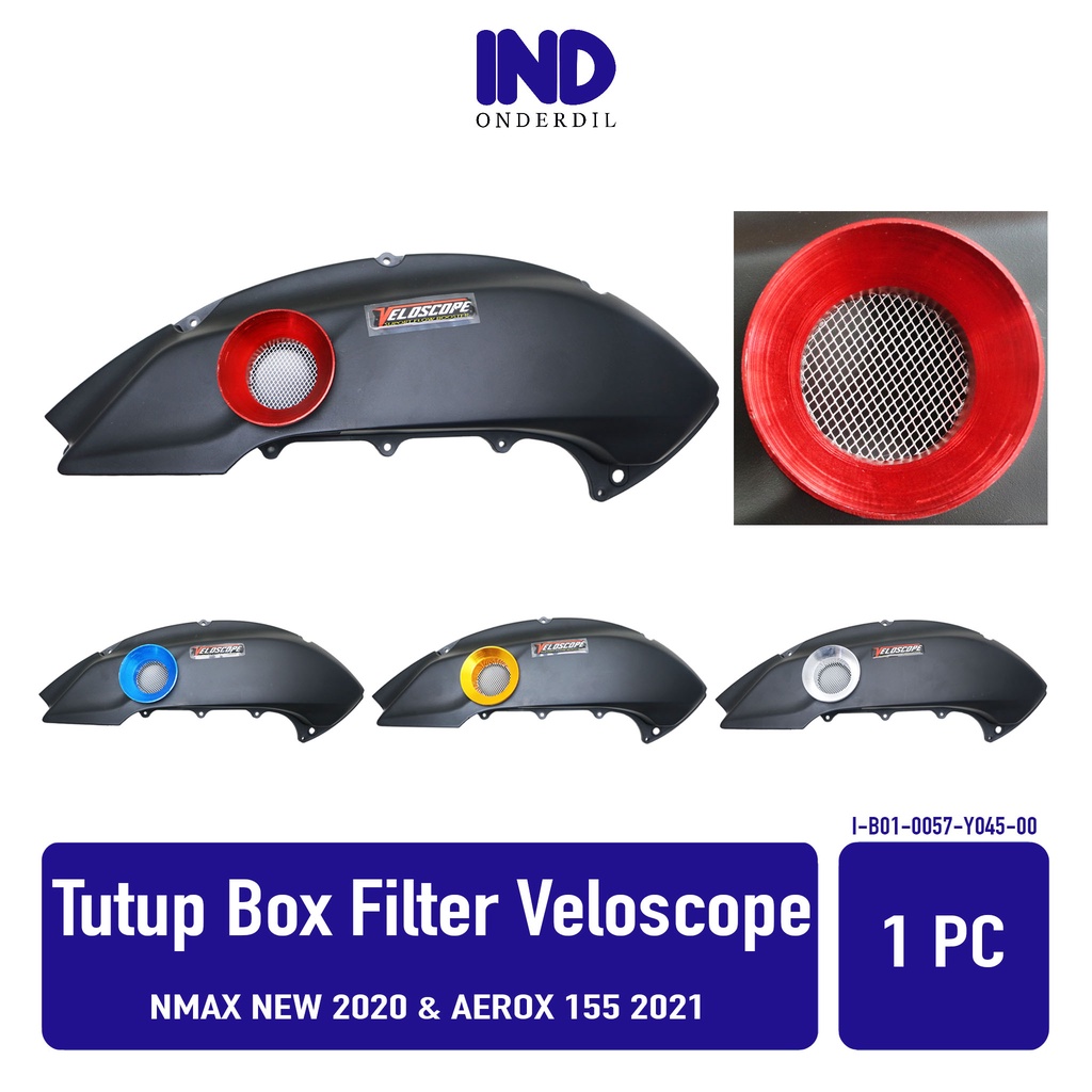 Jual Tutup-Cover-Penutup Box Filter Udara Velocity-Veloscope NMAX-N MAX ...