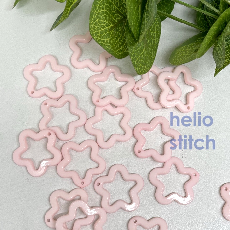 Jual 10 pcs Manik-manik Mote Charm - Bunga Flower Frame Besar | Shopee ...