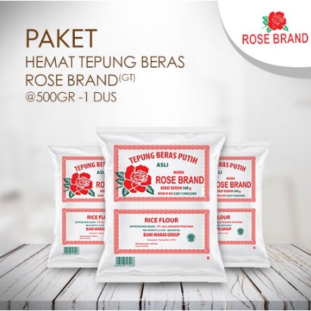 Jual Rose Brand Tepung Beras 500 gr ( 1 dos isi 20 pcx 500 gr ...