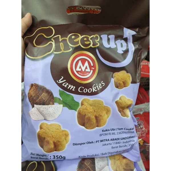 Jual cheer up yam cookies 350gr/ biskuit talas meng choon | Shopee ...