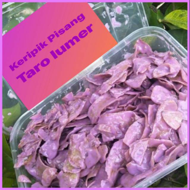 Jual Keripik Pisang LUMER TARO Gurih dan RENYAH Keripik LUMER 500ML ...