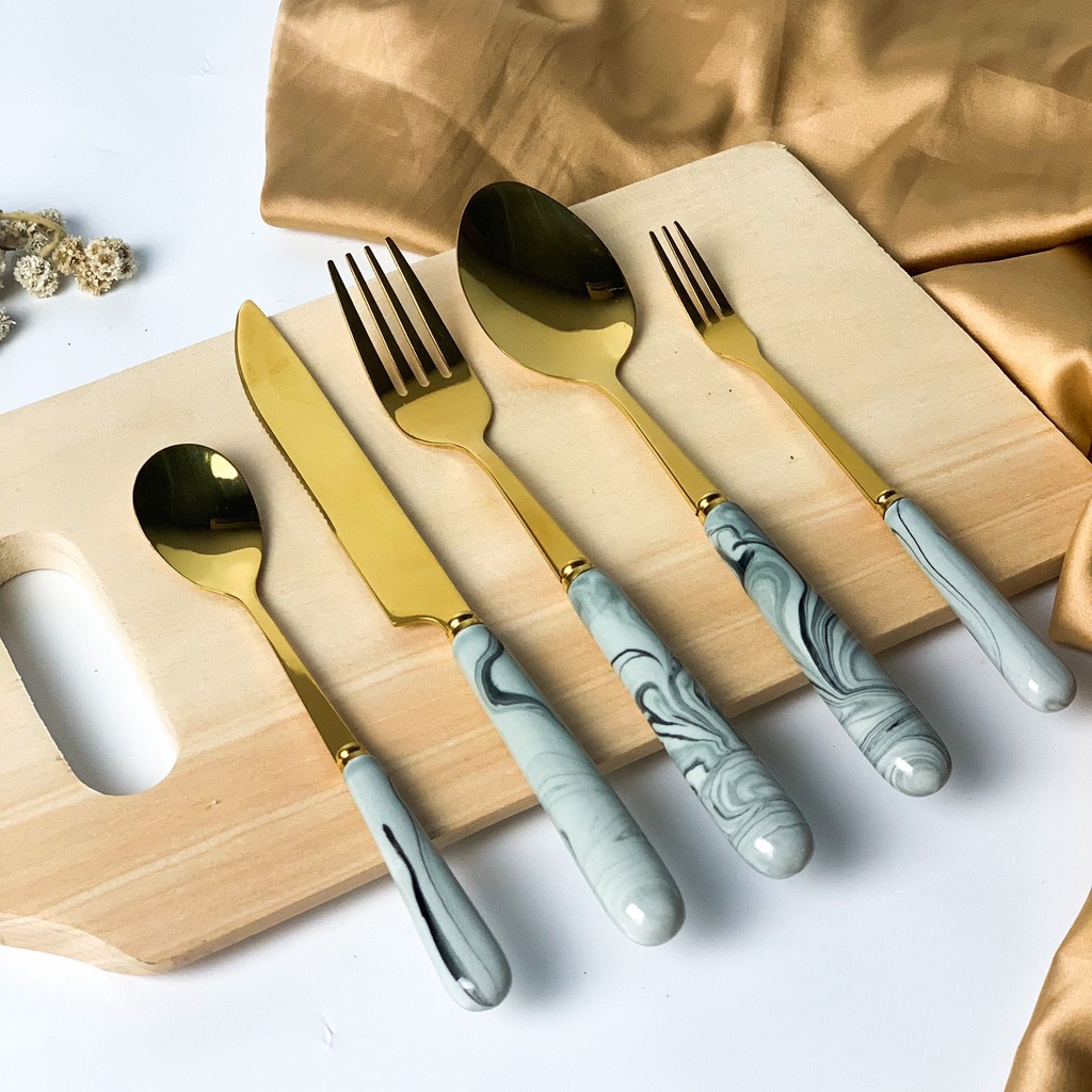 Jual ASHOME Sendok Satuan dan Set Berbagai Warna Berbahan Stainless ...