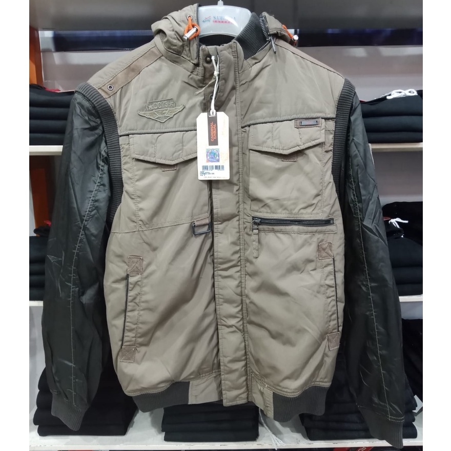 Jual Cardinal Jaket Army Hoodie kombinasi 01 | Shopee Indonesia