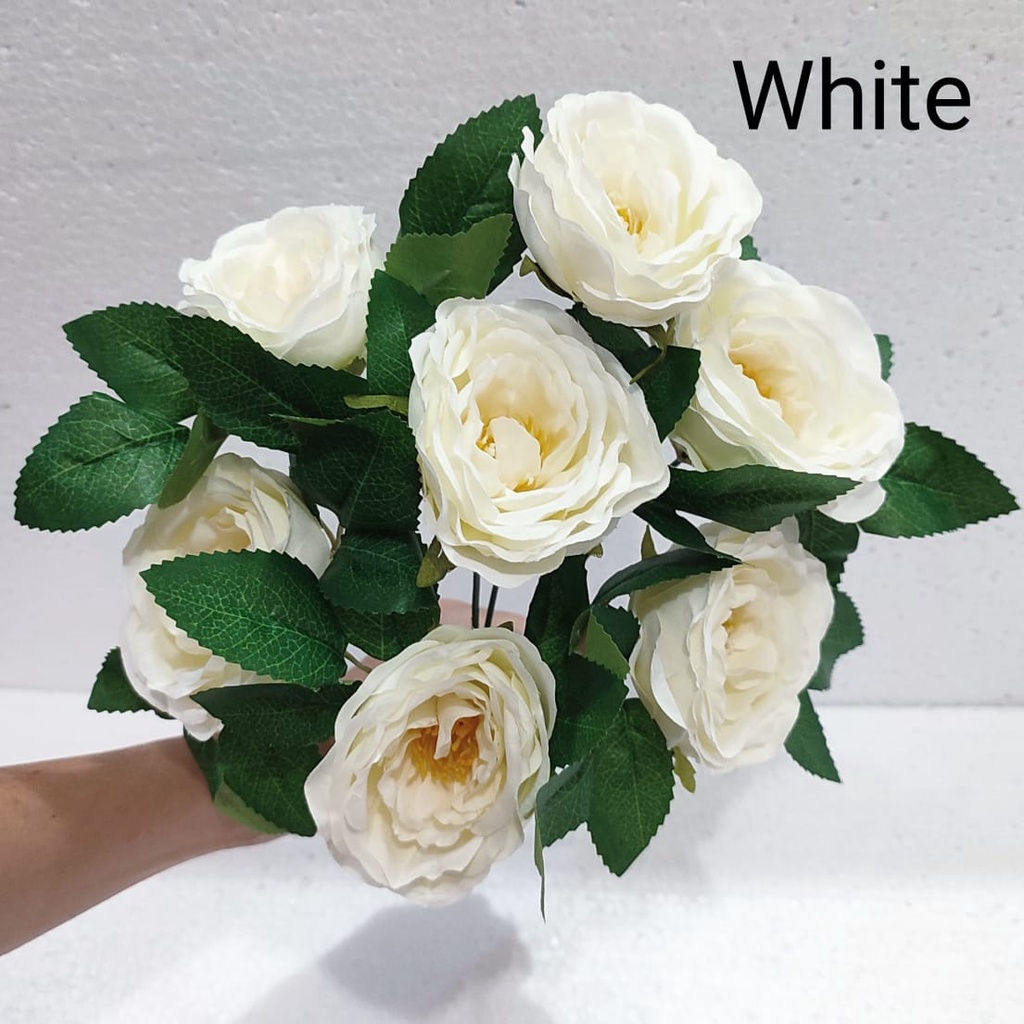 Jual Bunga Mawar Bahan Kain Panjang 40cm (New Model) | Shopee Indonesia