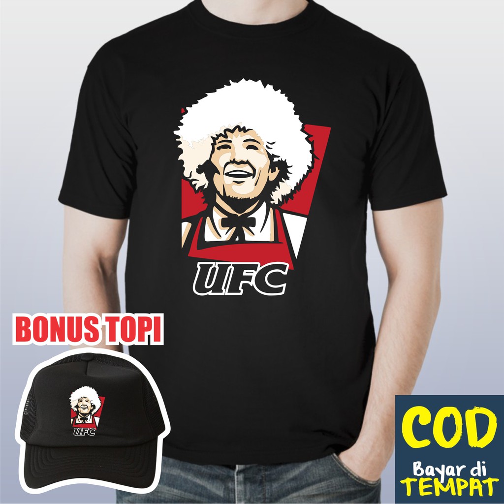Jual KAOS BONUS TOPI DISTRO PREMIUM Khabib Nurmagomedov - Plesetan KFC ...
