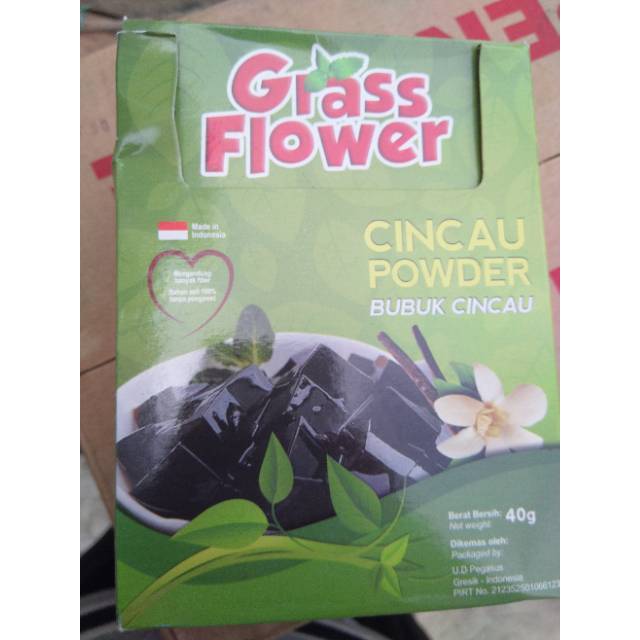 Jual CINCAU POWDER GRASS FLOWER 1 KOTAK ISI 10 BKS | Shopee Indonesia