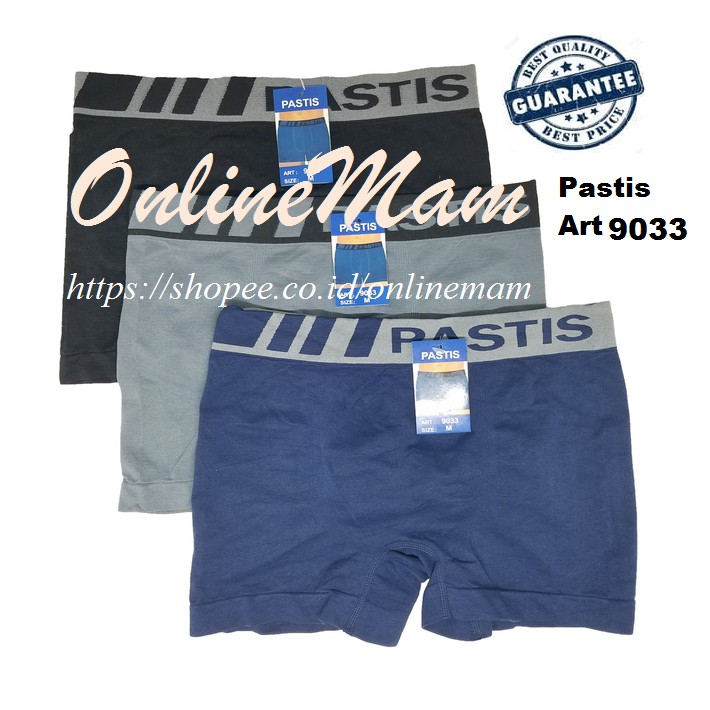 Jual Harga 1 pcs CD-CD Boxer Pria PASTIS Premium Nylon 9033 / Celana ...